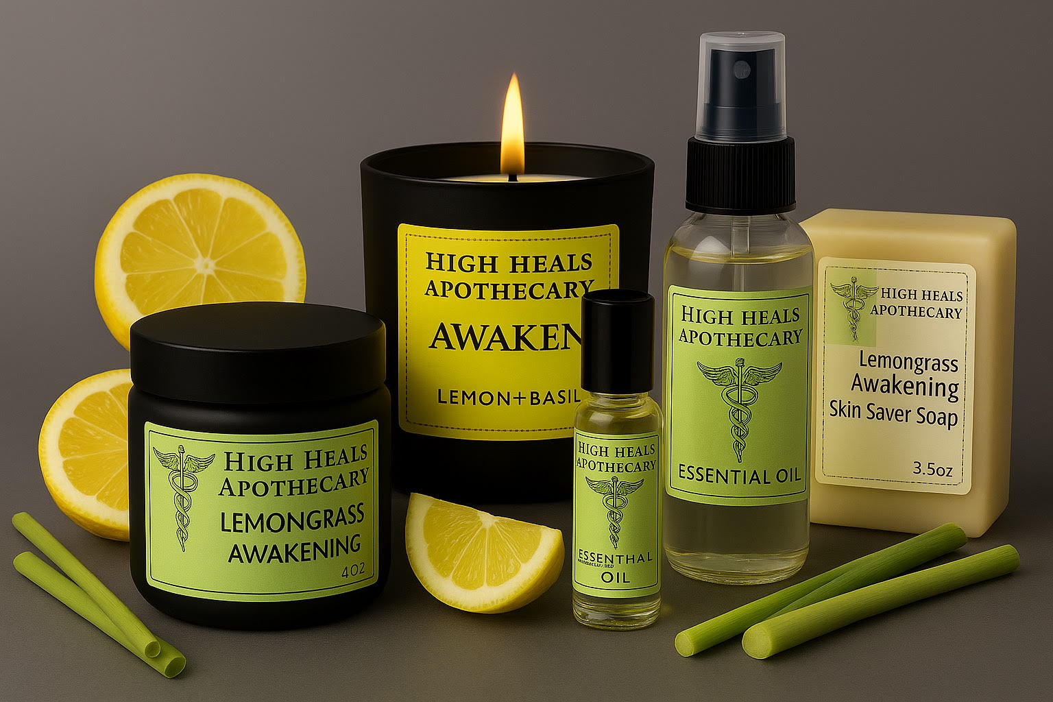 Lemongrass Awakening Collection – High Heals Apothecary